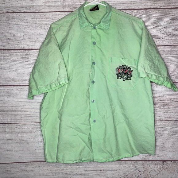 Ozzy Australia | Shirts | Izzy Australia Vintage Green Short Sleeve ...